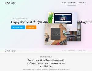 Theme WordPress One Page Express Responsive Free