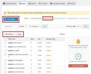Membersihkan Database WordPress dengan Advanced Database Cleaner